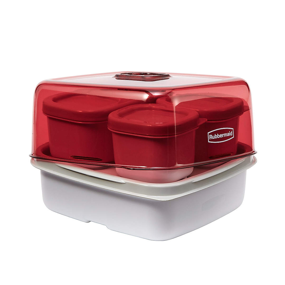Rubbermaid Fasten + Go Sandwich Kit, Marsala, 4-Piece Set