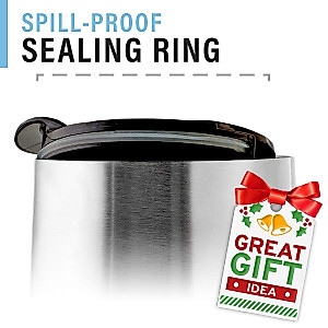 BROVINO Stainless Steel Wine Glasses with Lid - Set of 4-17 oz Double Wall Insulated Outdoor Wine Tumblers - 100% Unbreakable & Stemless Glass - Wine Tumbler Set for Outdoor : Wine, Coffee & Camping