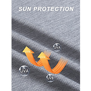 Womens UPF 50+ Hoodie Long Sleeve Sun Shirt Workout Shirts Runnig Shirts Quick Dry Summer Fishing Shirts for Women Breathable Beach Shirts Light Grey