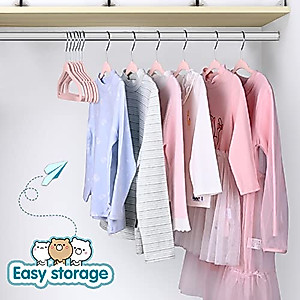 BAGAIL Pack of 100 Velvet Hangers (50 Pink & 50 BlushPink