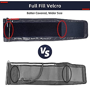 Extra Large Blood Pressure Cuff Arm, 9.0''-20.5'' Extra XL Replacement Cuff Compatible with All Omron Blood Pressure Machine (BP Machine Not Included)