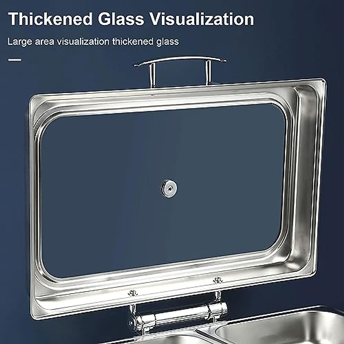 9L Food Warmers for Parties Electric, Stainless Steel Electric Chafing Dish, Party Warming Trays - Adjustable Temperature + Hot Plate Electricgn(Size:1 Grid)