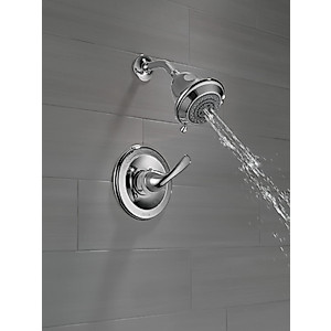 Delta Faucet Classic 13 Series Shower Faucet Set with 3-Spray Shower Head, Shower Handle, Chrome Shower Faucet, Delta Shower Trim Kit, Chrome T13220-SHC