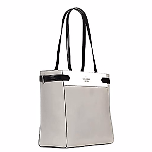 Kate Spade Staci Laptop Tote Triple compartment Leather Nimbus Grey Multi/Silver