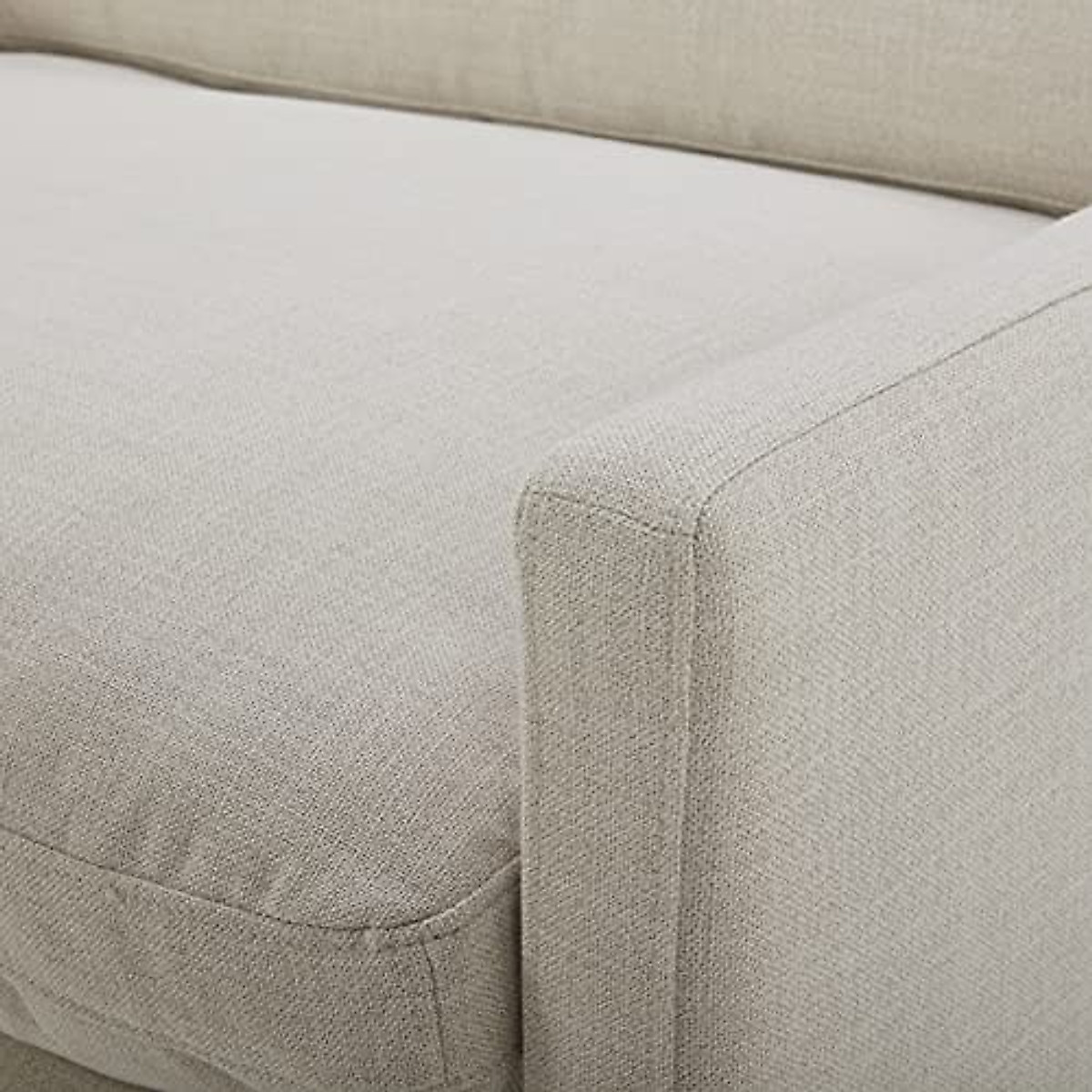 Amazon Brand – Stone & Beam Rustin Contemporary Deep-Seated Living Room Accent Chair, 48"W, Cream