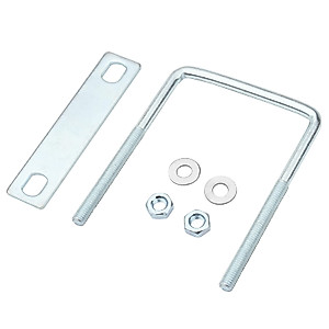 10 Pcs Square U-Bolts 3-1/8" Inner Width, Galvanized Steel Square Trailer U-Bolts, Square Bend U-Bolts, U Clamps, Adjustable Length:45mm-90mm(1-3/4" - 3-1/2")