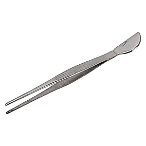VINGVO Bonsai Tweezers, Edges Bonsai Tweezers Tool Ergonomic Handle Wear Resistant Rust Proof (Straight)