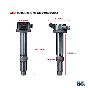 ENA Set of 6 Ignition Coil Pack Compatible with Mercury Ford 2008-2012 Escape, 2006-2012 Fusion, 2009-2011 Mariner 2006-2011 Milan, 2006 Lincoln Zephyr Replacement for DG514 C1594 UF486 3.0L V6