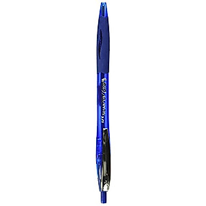 BIC Atlantis Bold Retractable Ball Pen, Bold Point (1.6mm), Blue, 3-Count