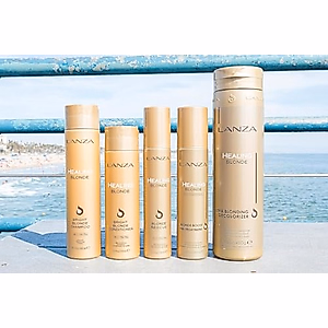 L'ANZA Healing Blonde Bright Shampoo,Formulated for Natural &Decolourized Blonde Hair,Boosts Shine & Brightness while Healing with Sulfate-free,Paraben-free,Gluten-free Formula,10.10 Fl Oz(Pack of 1)