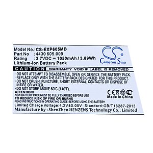 Rechargeable Battery 4430 605.009 Replacement for Eppendorf Easypet 3(1050mAh Li-ion)