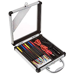 Electronic Specialties 147 Silver 7" x 7.75" x 1.75" 18 Piece Micro 64 Test Connector Kit