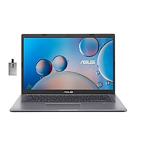 ASUS VivoBook 14" FHD Laptop, AMD Athlon Gold 3150U, 12GB RAM, 512GB PCIe SSD,Backlit Keyboard, HD Webcam, Wi-Fi 5, Windows 10 Home, Slate Gray, 32GB Snowbell USB Card