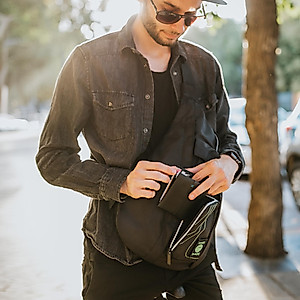 DIME BAGS Slinger Crossbody Bag | Premium Over the Shoulder Sling Bag | Cross Body Strap Back Pack (Sand)