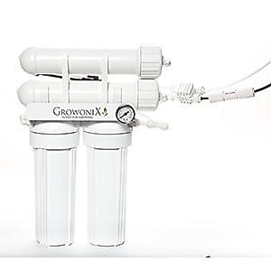 GROWONIX EX400 400 Gallon Per Day Reverse Osmosis System Ultra High Flow Rate Water Purification Filter for Hydroponics Gardening Growing Drinking H20 Coffee Point of use On Demand Purifier