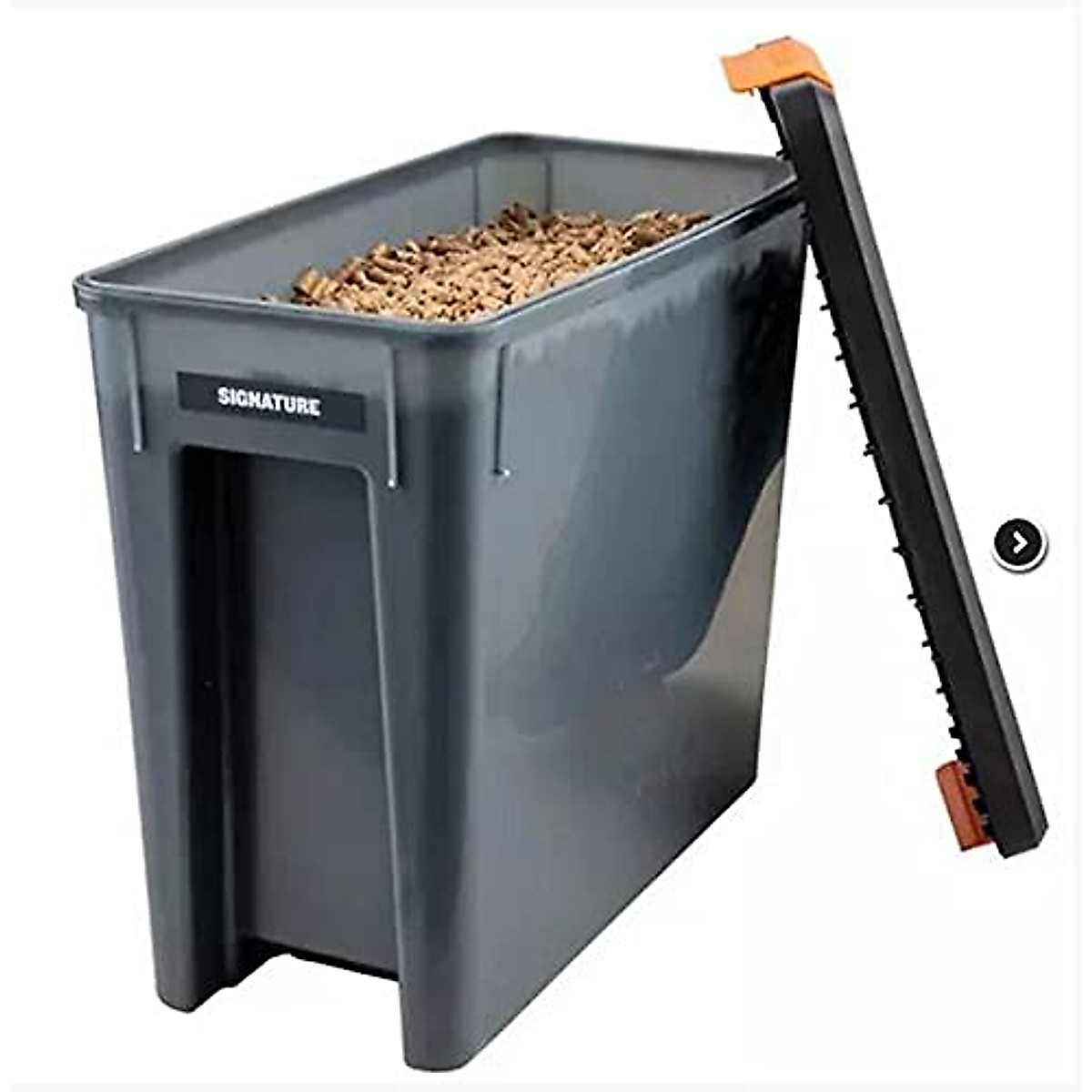 RCK Sales Plastic Smoker Pellet Storage Bin & Lid for 22 LBS by Traeger Grills BAC615