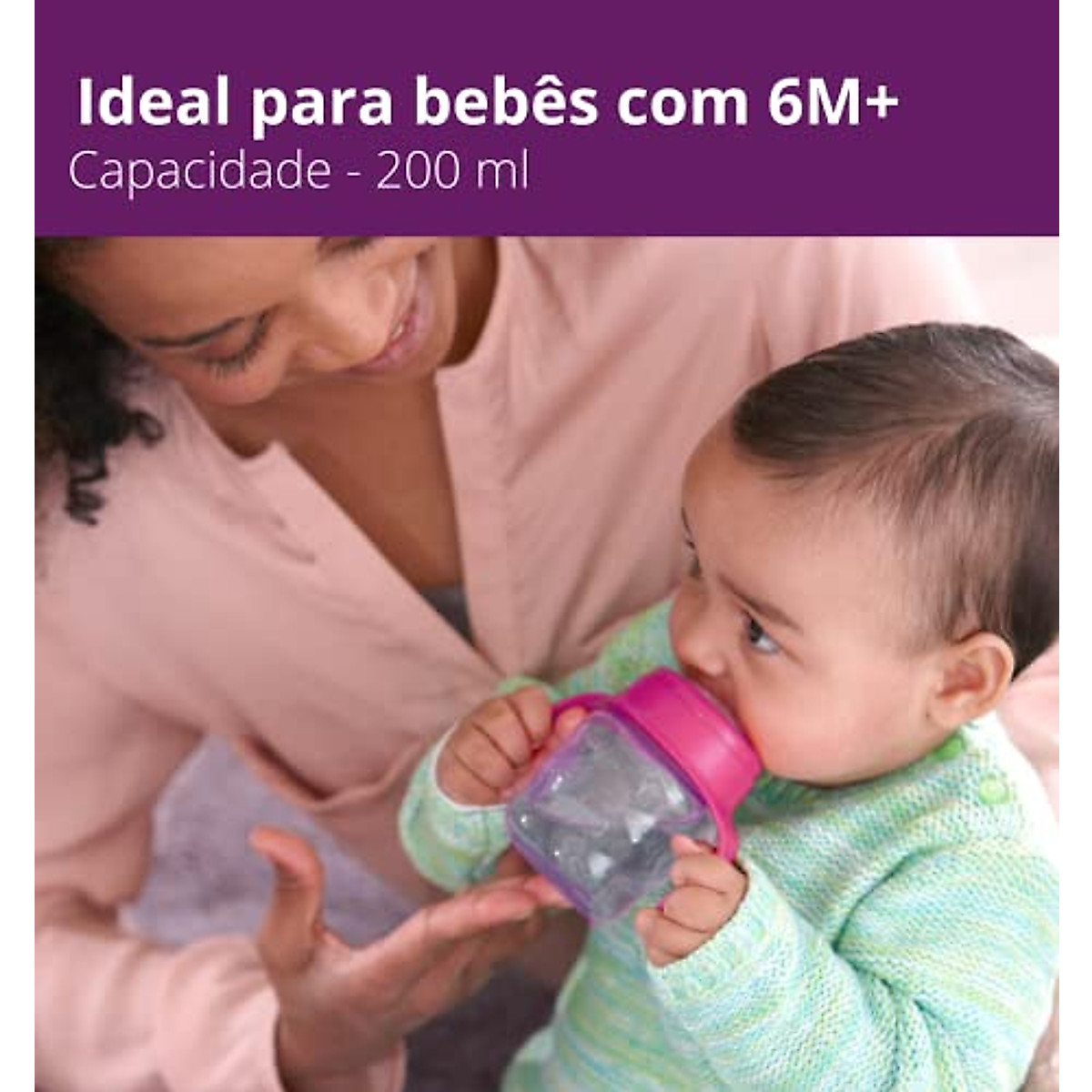 Philips Avent Classic Soft Spout Cup, 200ml (Pink/Purple)