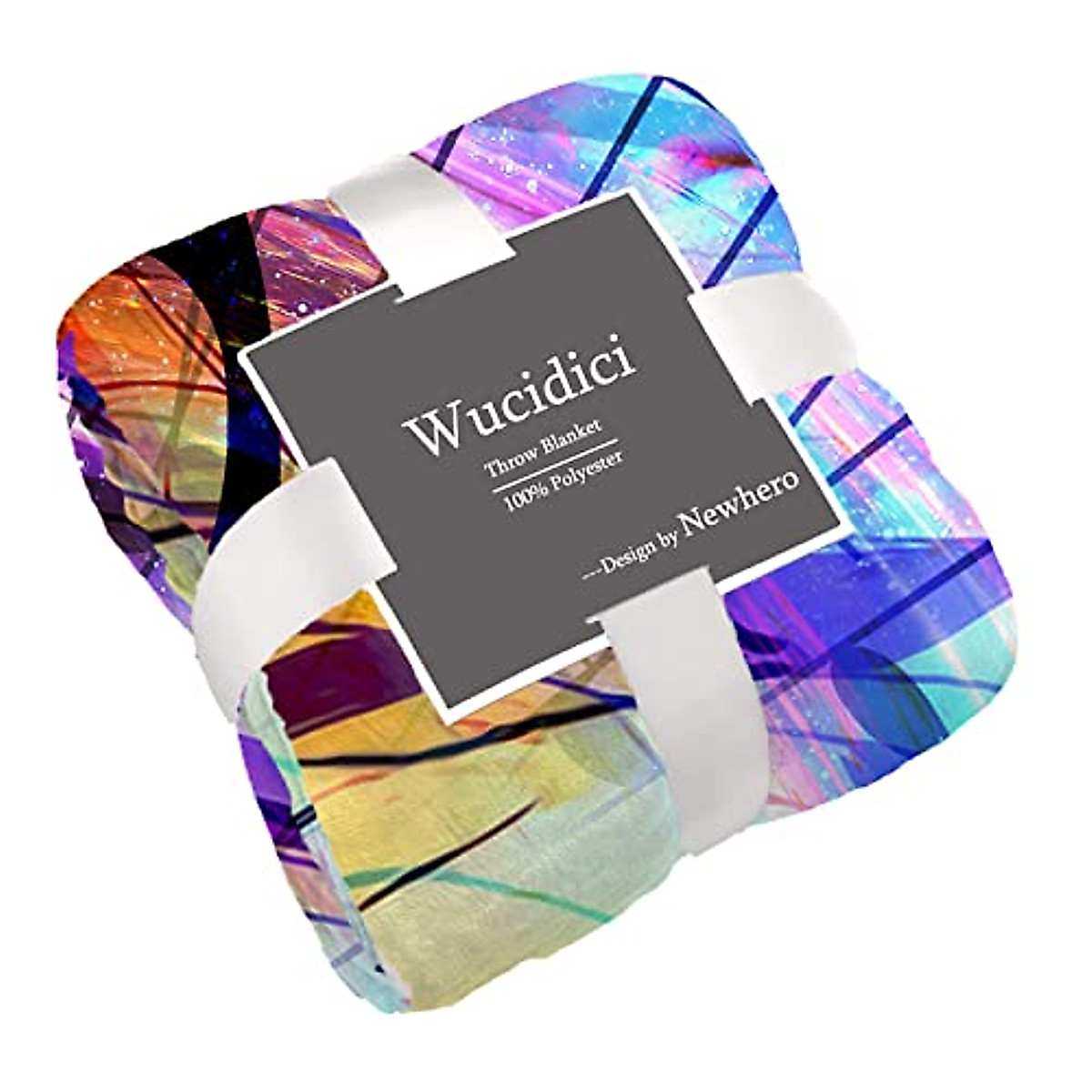 Wucidici Music Note Colorful Throw Blanket Lightweight Soft Cozy Musical Notes Blanket for Couch Sofa Bed 50"x 60"