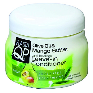 Elasta QP Olive oil & Mango Butter Leave-In Conditioner 15 oz (Multi Pack Deal!! Pack of 3)
