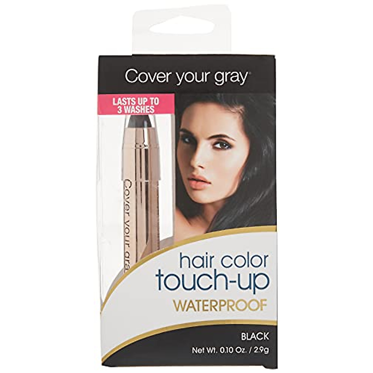 Cover Your Gray Waterproof Chubby Pencil, Black, 0.1 Ounce