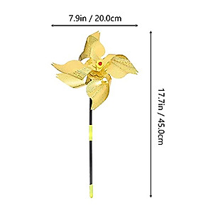 Cabilock 3pcs Bird Blinder Repellent PinWheels Garden Outdoor Wind Spinners Windmills Sparkly Holographic Pin Wheel Spinners Outdoor Decoration for Yard Lawn Patio