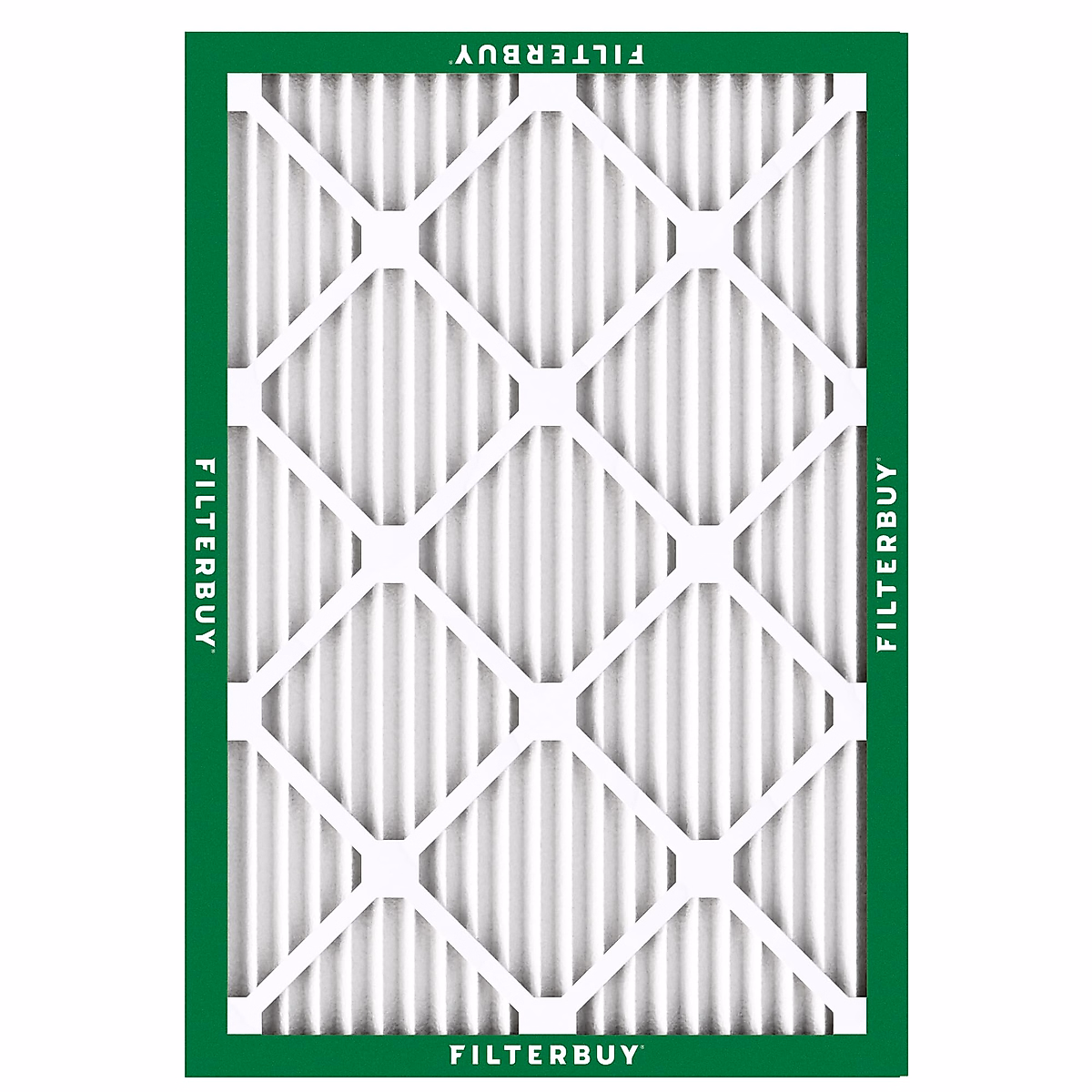 Filterbuy 14x20x1 Air Filter MERV 8 Dust Defense (4-Pack), Pleated HVAC AC Furnace Air Filters Replacement (Actual Size: 13.50 x 19.50 x 0.75 Inches)