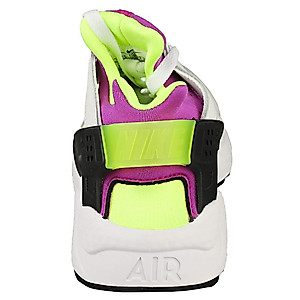 Nike womens Air Huarache Utility, White/Neon Yellow/Magenta, 8