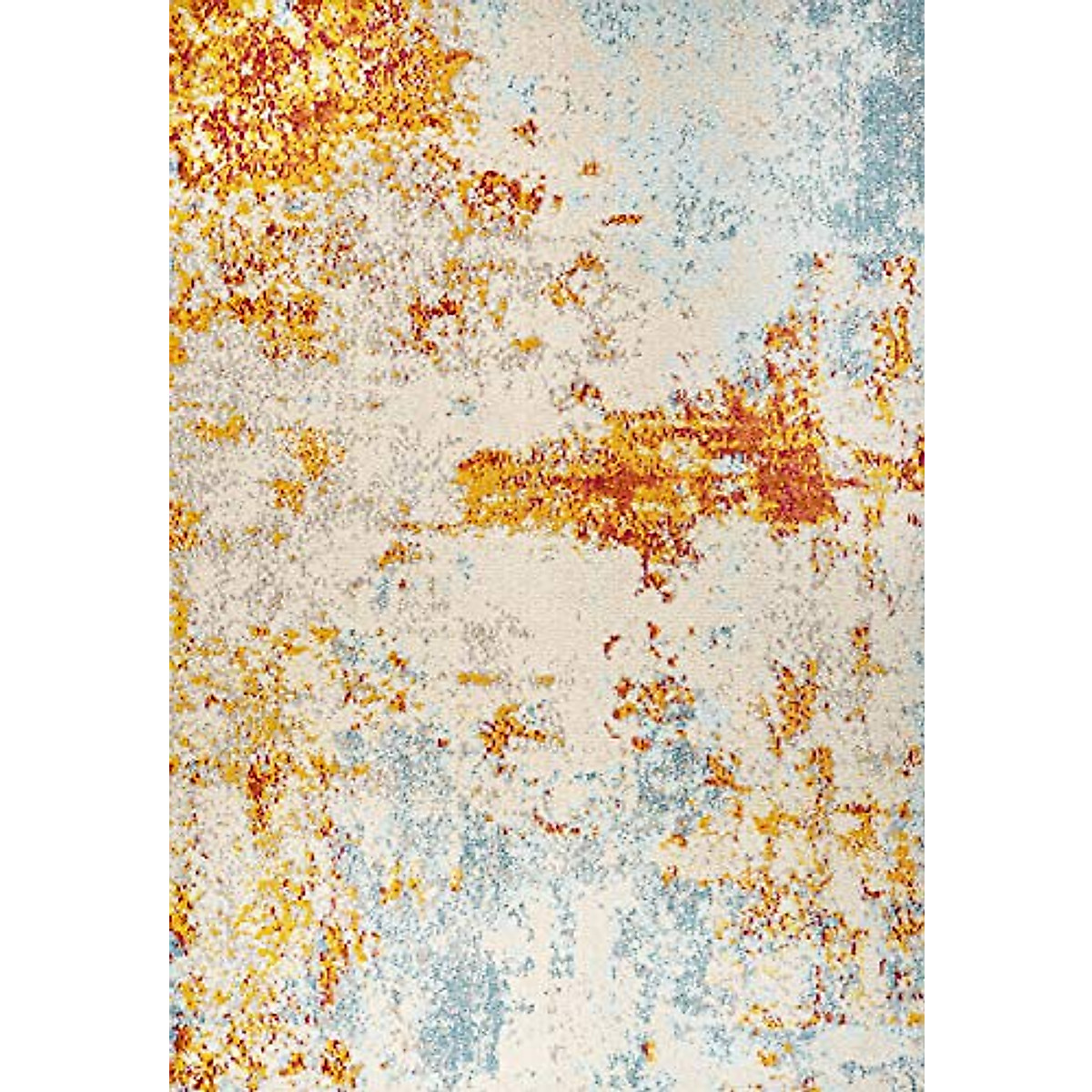 JONATHAN Y CTP114B-5 Sunset Modern Abstract Indoor Area-Rug Bohemian Easy-Cleaning High Traffic Bedroom Kitchen Living Room Non Shedding, 5 X 8, Orange/Multi