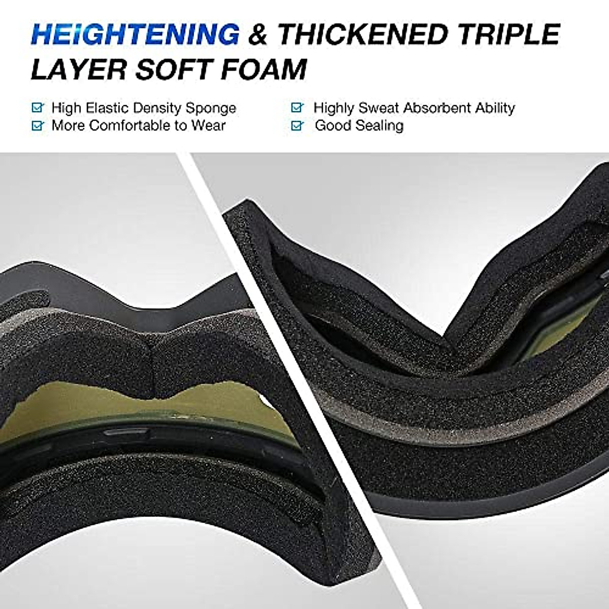 ZIONOR Ski Goggles with X 11 Magnetic Ski Goggles