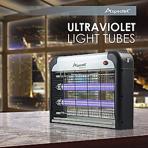 ASPECTEK Bug Zapper & Electric Insect Kill Mosquito Bug Fly & Other Pests Killer, Powerful 2800V Grid 20W Bulbs, Indoor use only