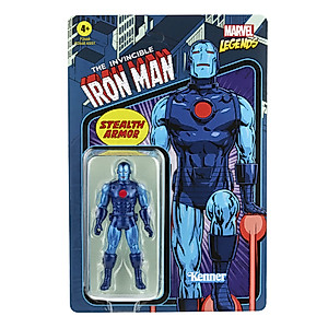 Marvel Hasbro Legends Series 3.75-inch Retro 375 Collection Stealth Suit Iron Man Action Figure Toy