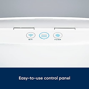 BLUEAIR Air Purifier for Allergy Hay Fever Reduction in Large Rooms, HEPASilent Technology with WIFI features ALEXA Compatible, Removes 99.97% Pet Dander Pollen Mold Dust Viruses, Classic 605, White