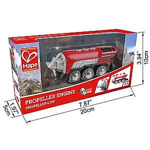 Hape Kids Wooden Railway Propeller Steam Engine