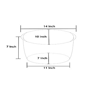 DSJ 14” x 10” x 7" Small Cotton Rope Basket with Handles,Cotton Woven Rope Storage Bins for Storing Cute Dog Cat Toys, Laundry Bedroom and Bathroom Clothes,Towels. (Black and White)