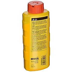 IRWIN Tools STRAIT-LINE High-Visibility Marking Chalk, 8-ounce, Orange (64905ZR)