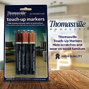 Thomasville Touch-Up Markers - Furniture Scratch Repair Pens, Brown, 3 Pack