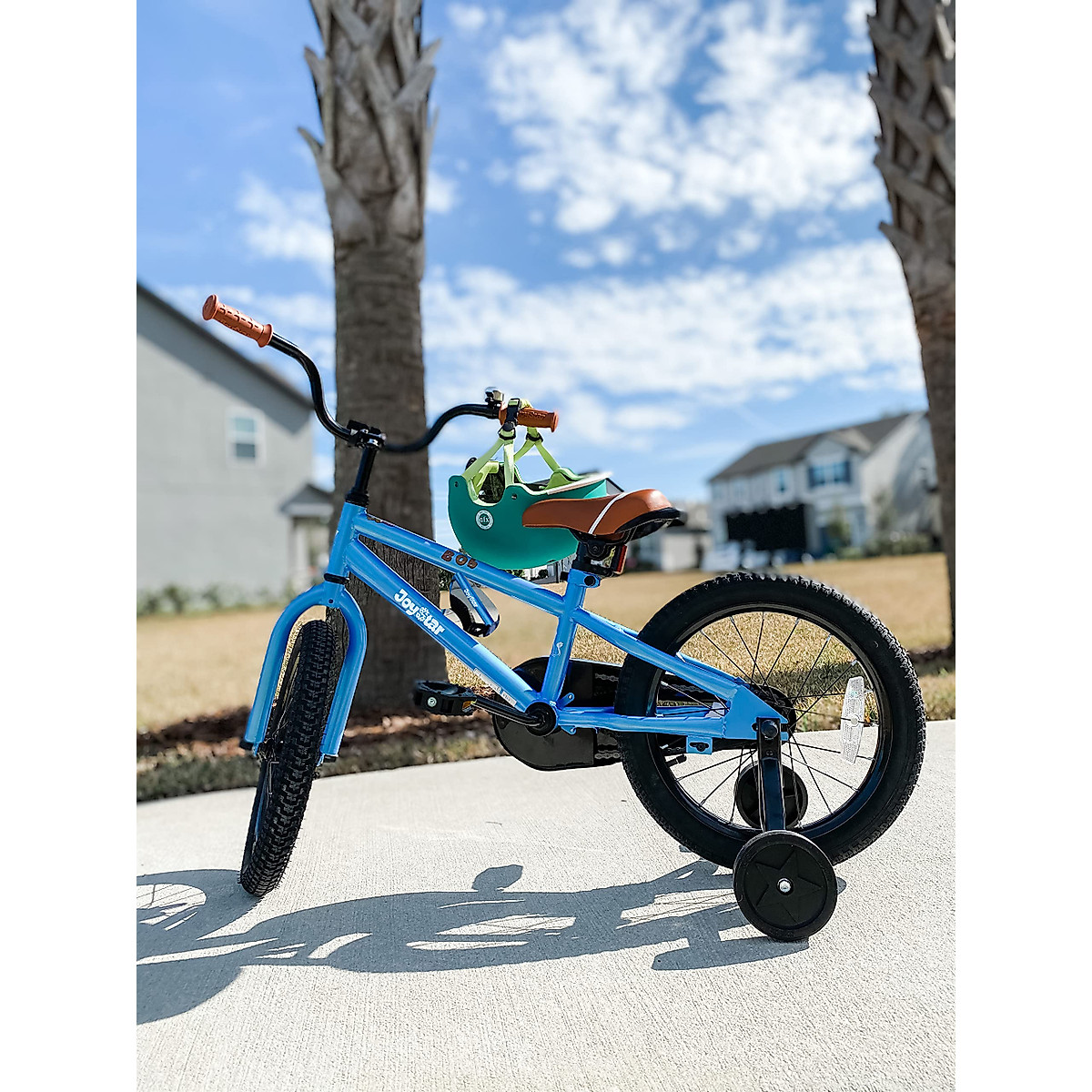 JOYSTAR 14 Inch Kids Bike for 3 4 5 Years Boys Girls Gifts Children Bicycle with Training Wheels Coater Brake BMX Style Blue