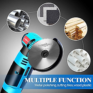 3 Inch HSS Circular Saw Blade 72T for Wood Plastic Metal Cutting with 3/8 Inch Arbor (1Pcs)