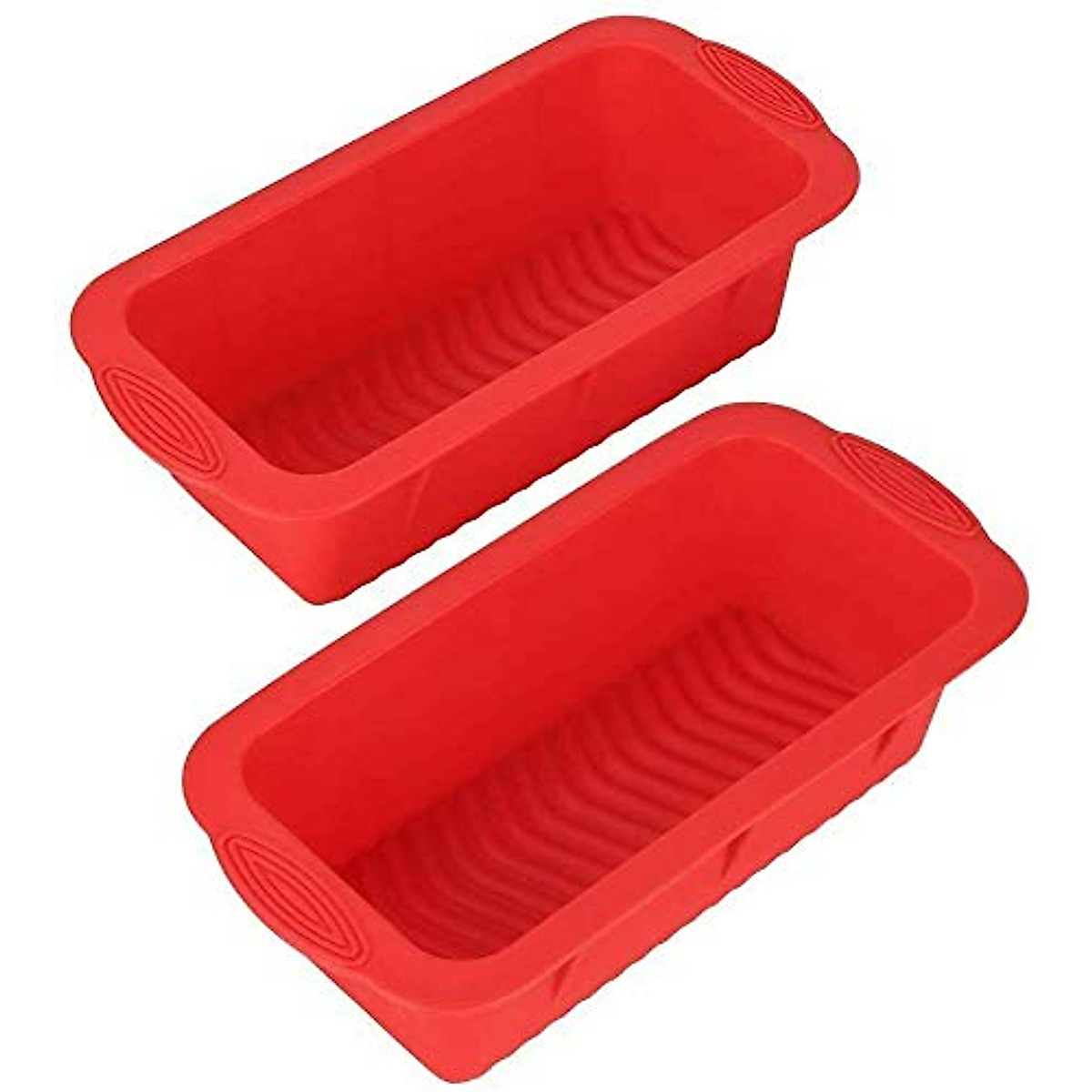 DSWQ Set of 2 Silicone Bread and Loaf Pan Nonstick Bread pans Baking supplies Baking pan Kitchen set Bread pan Baking pans set Baking set Baking molds