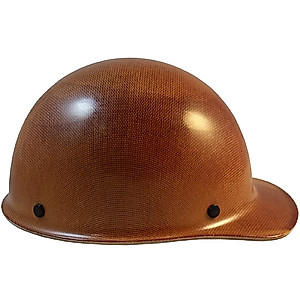 Texas America Safety Company MSA Skullgard (Large Shell) Cap Style Hard Hats with STAZ ON Suspension - Natural Tan