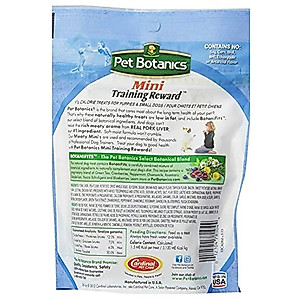 Pet Botanics Mini Training Rewards for Dogs 3 Flavor Variety Bundle: (1) Bacon, (1) Chicken and (1) Beef, 4 Oz Ea (200 Count per Bag, 3 Bags Total)