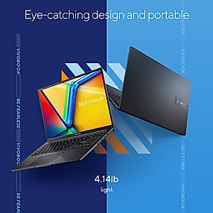 ASUS Vivobook 16 Business Laptop - 16" WUXGA Display, Intel 10-Core i5-1235U Processor(up to 4.4GHz), 12GB DDR4 RAM, 512GB SSD, Intel UHD Graphics, Wi-Fi, Bluetooth, Windows 11 Home