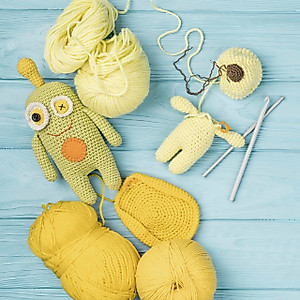 Troyarn Cotton 60% Cotton 40% Acrylic Yarn, Soft, Fine/Sport (2) for Crochet and Knitting 1.76 Oz (50g) / 180 Yds (165m) (10323 - Light Blue)