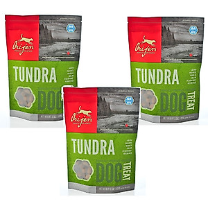 Orijen Tundra Freeze-dried Dog Treats, 3.25-oz Bag (Pack of 3)