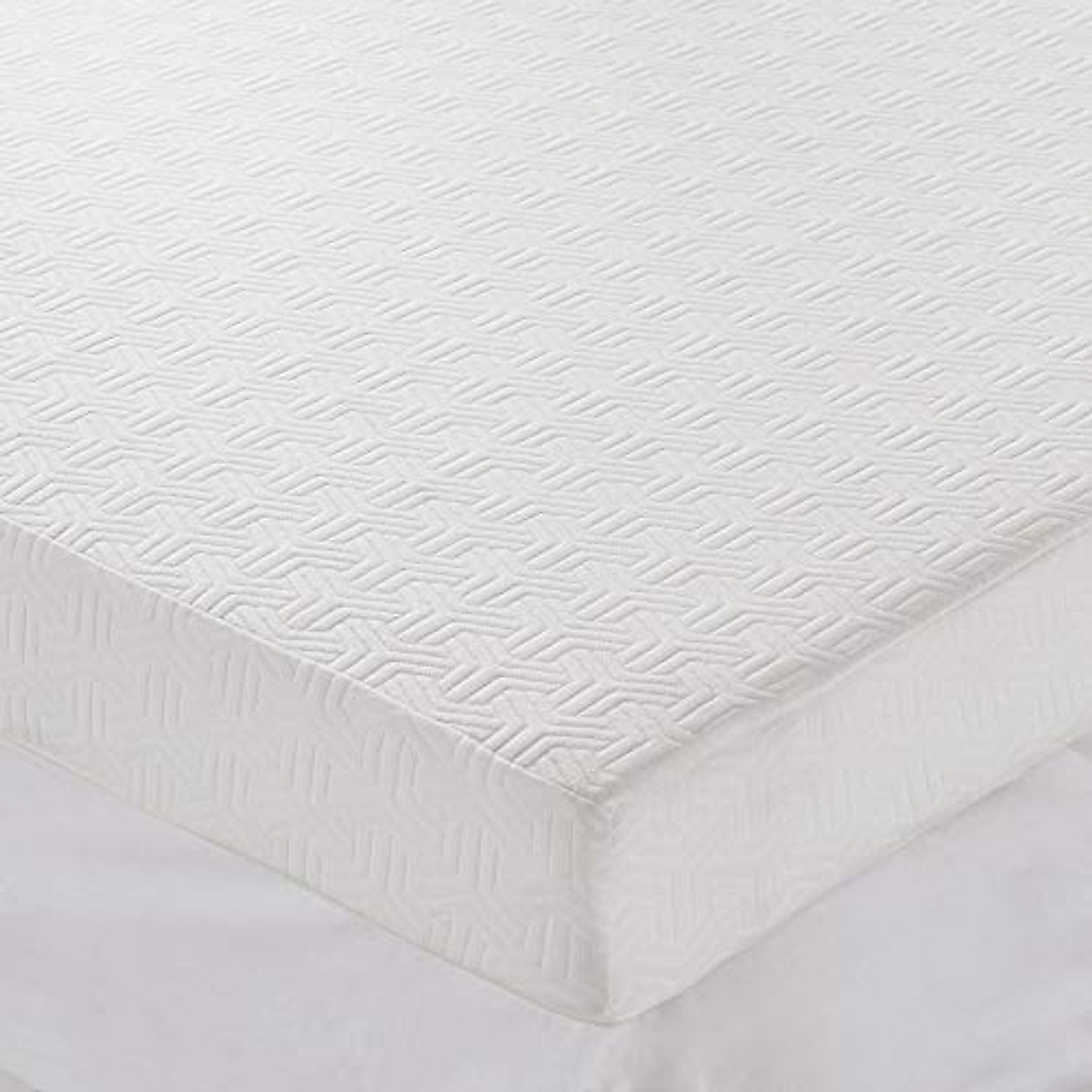 Sleep Philosophy Gel Infused Memory Foam Mattress Topper Luxurious All Season Enhanced Bed Support, Twin(4" Thick), Removable 3M Cover Scotchgard Moisture Wicking Cover