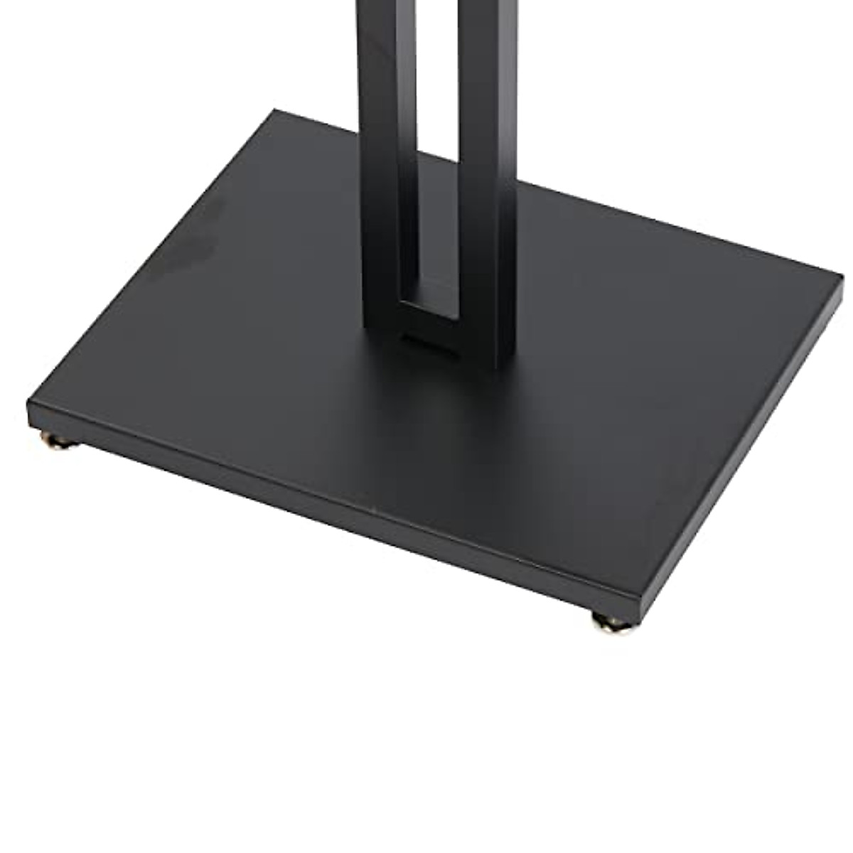 Clothing Rack - Black 2-Way - Straight & Slanted Arms with Black Matte and Chrome Accents - Adjustable from 48" to 72" - Use for Retail, Restaurants, and Home Storage