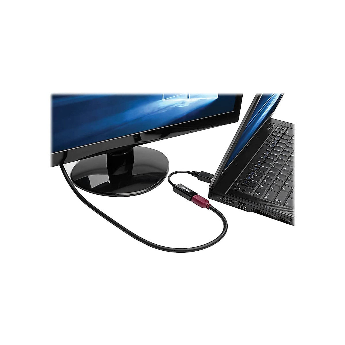 Tripp Lite DisplayPort to HDMI Adapter Converter 4K @ 60Hz, Latching Connector, DP 1.2 to HDMI 2.0 M/F, DP to HDMI (P136-06N-H2V2LB),Black