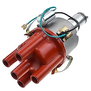 A-Premium Ignition Distributor with Cap & Rotor Compatible with Volkswagen Beetle 1950-1979 0231178009