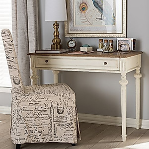 Baxton Studio 424-7191-AMZ Desk, White/Natural