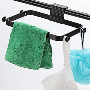 acDesign 2Pcs Trash Bag Holder for Kitchen Cabinets Doors,Garbage Bag Holder for Office,Dorm Room,Black